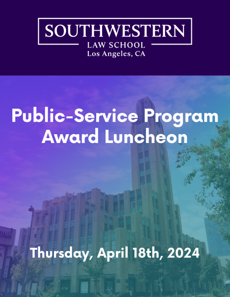 The 15th Annual Public-Service Program Award Luncheon — April 18, 2024 ...