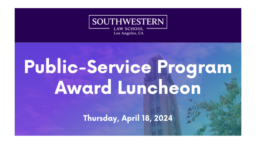 The 15th Annual Public-Service Program Award Luncheon — April 18, 2024 ...